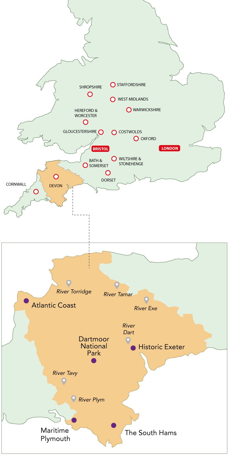 Driver Guided Tours of Devon