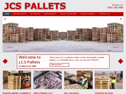 Pallet supplier J.C.S Pallets, Manchester