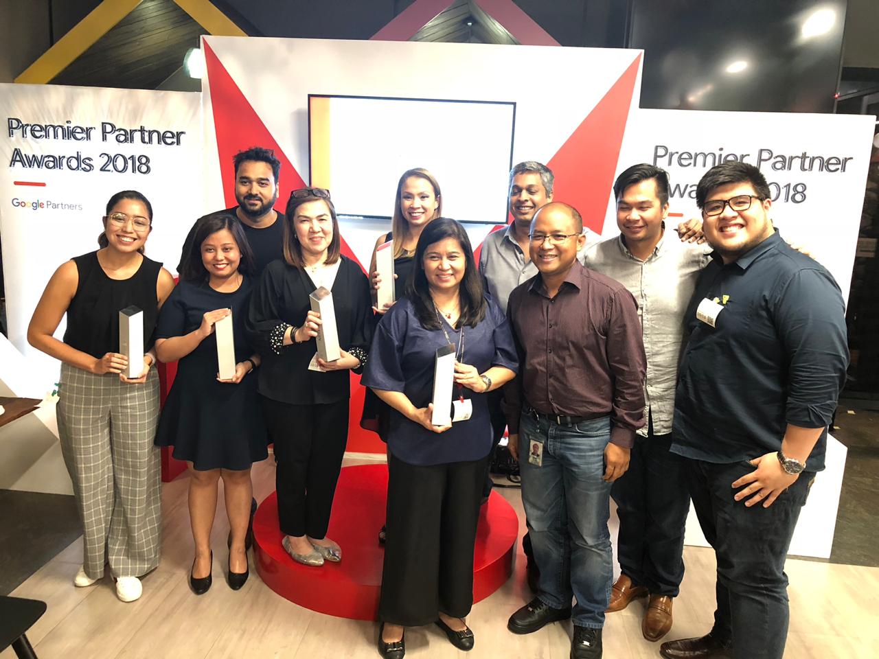 Google Premier Partner 2018 Award Winner for Growing Businesses Online