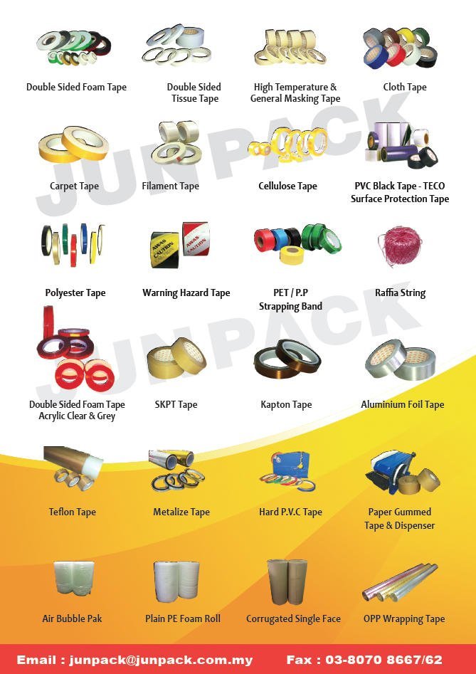 Manufacturer of Packaging Material Malaysia - Jun Pack Packing Sdn. Bhd.