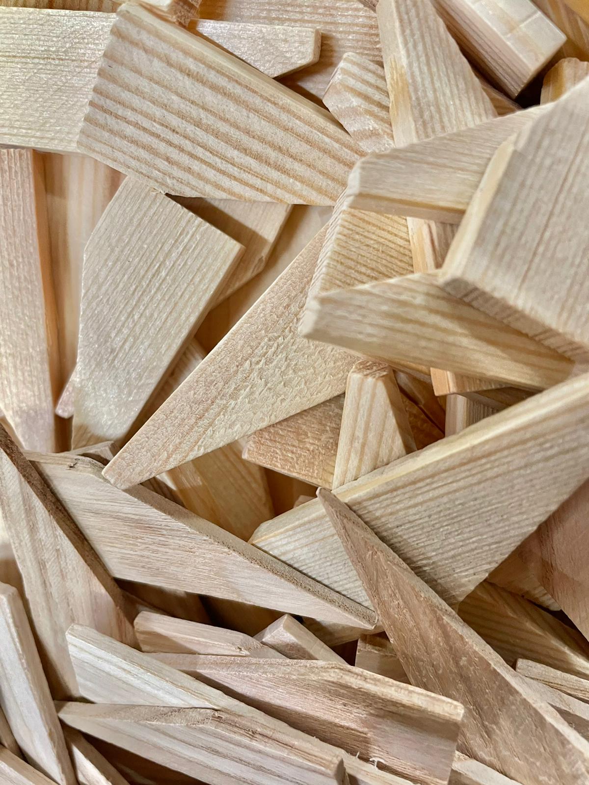 Wooden wedges will react to the ambient humidity