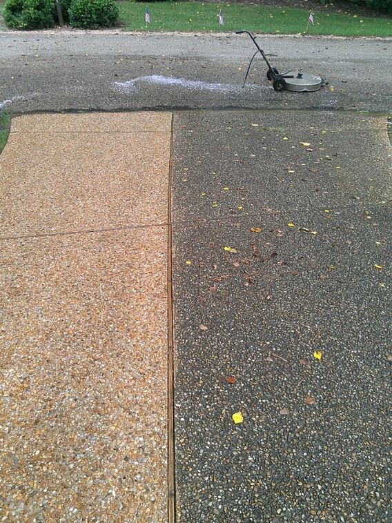 Exposed Aggregate Concrete Power Washing in Richmond, VA | Envirowash