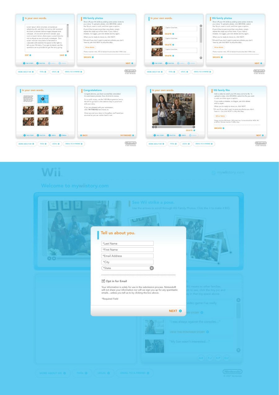 Nintendo-Wii - UI designs - Royce Butler