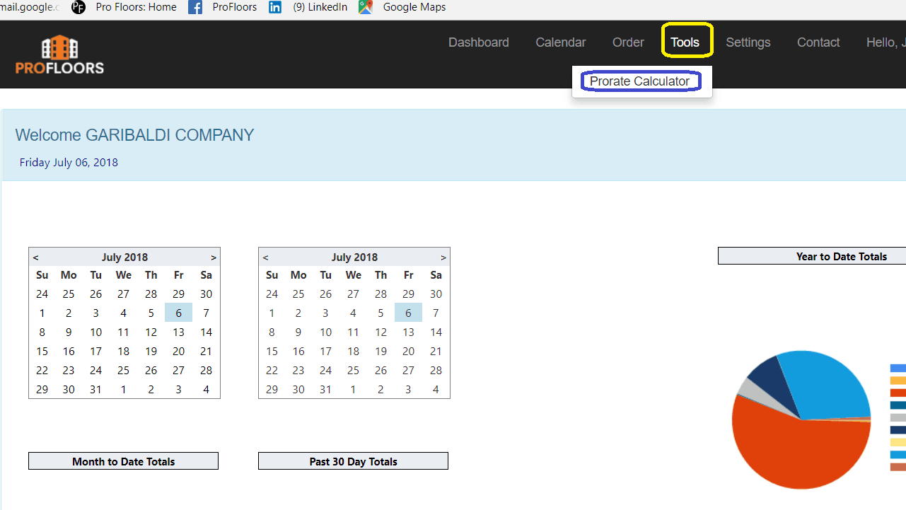 Prorate Calculator - ProFloors