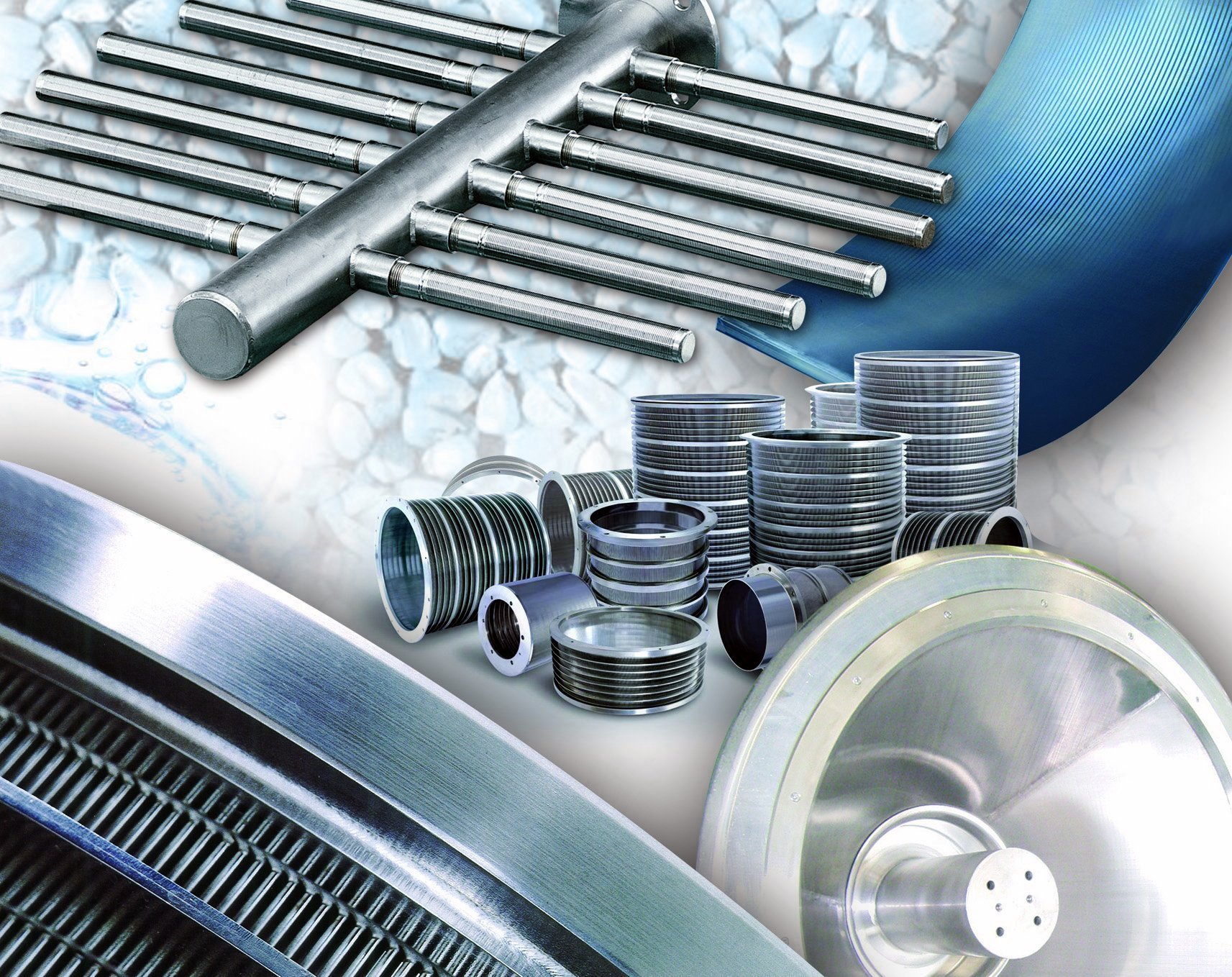 Industrial Wedge Wire Screens & Mesh Filter Elements UK | Intamesh