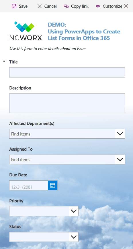 SharePoint DIY Custom List Forms With PowerApps