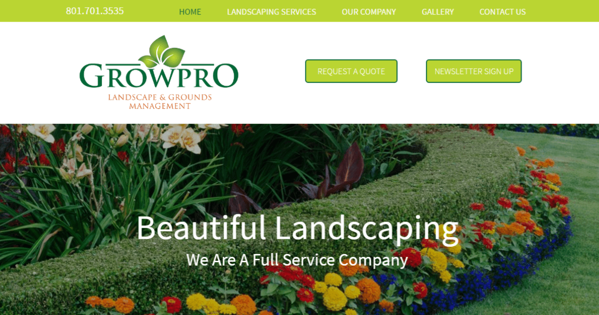 Landscaping Website Design Services | Landscape Company Custom Web Design