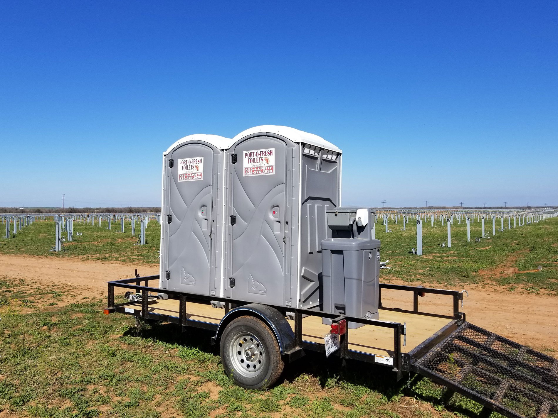 Windmill and Solar Power Portable Restrooms | Abilene, TX | Port O Fresh