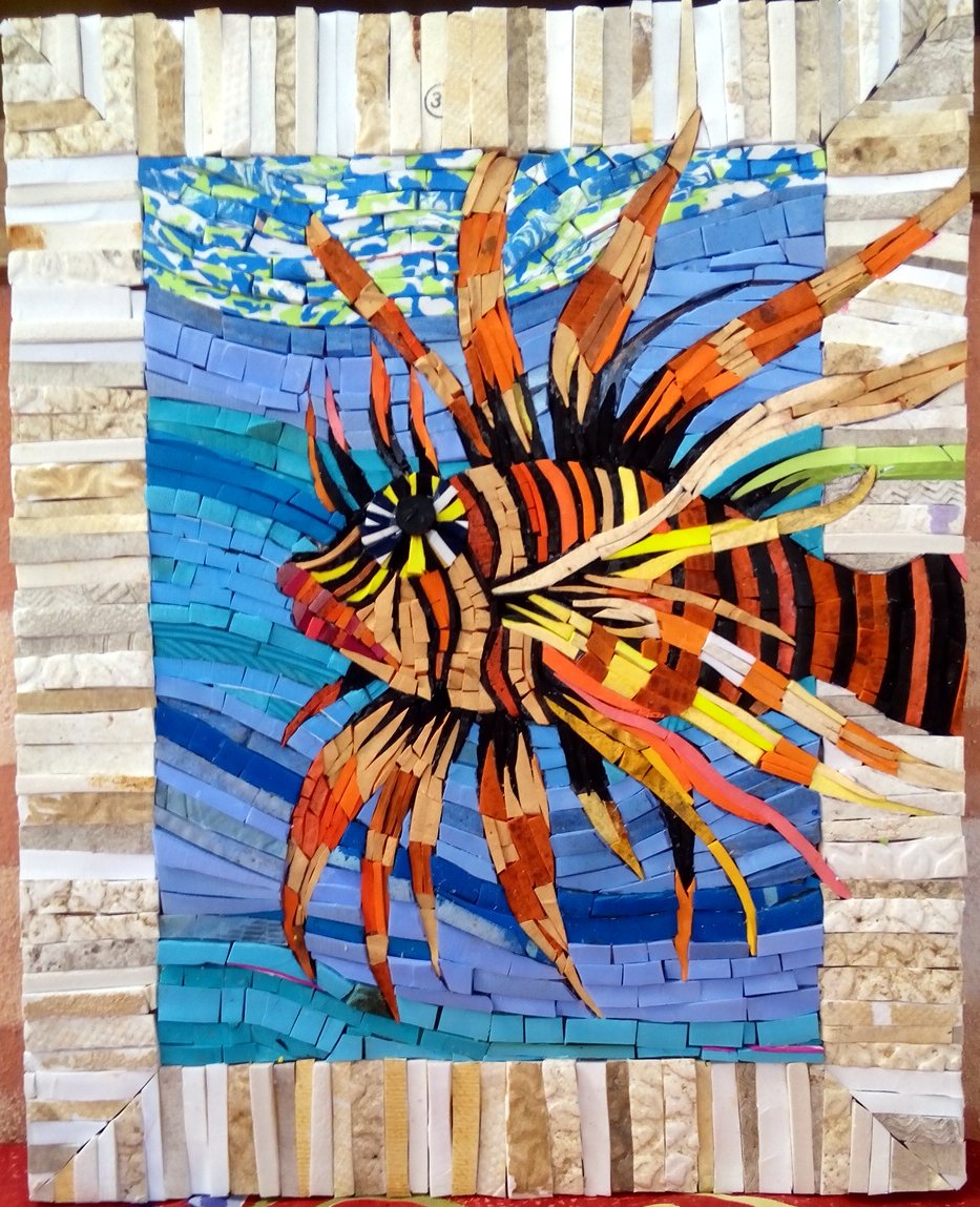 Mosaic and Art at Mayan Beach Garden