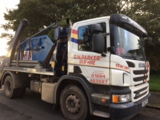 4, 6, and 8 yard skips available in Ayrshire | D.W Parker Skips