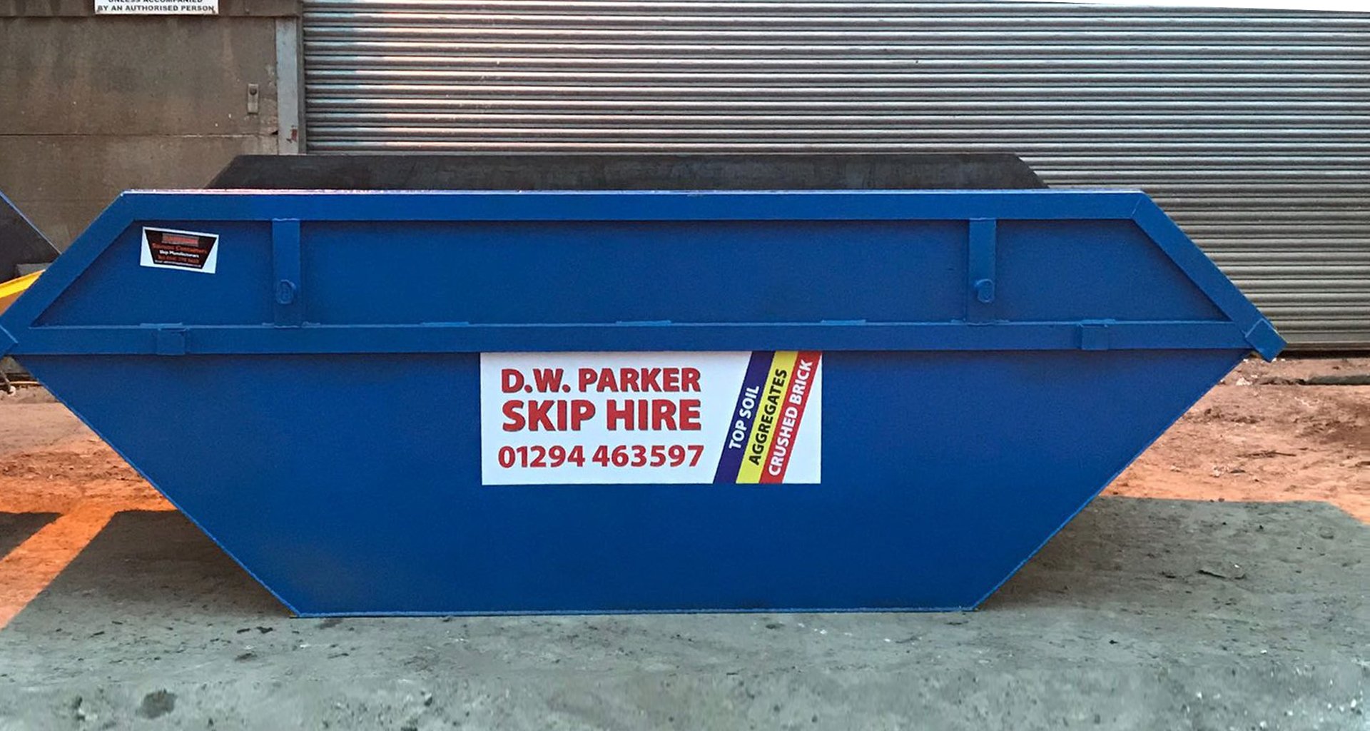 Hire a skip in Ardrossan from D.W Parker Skip Hire?