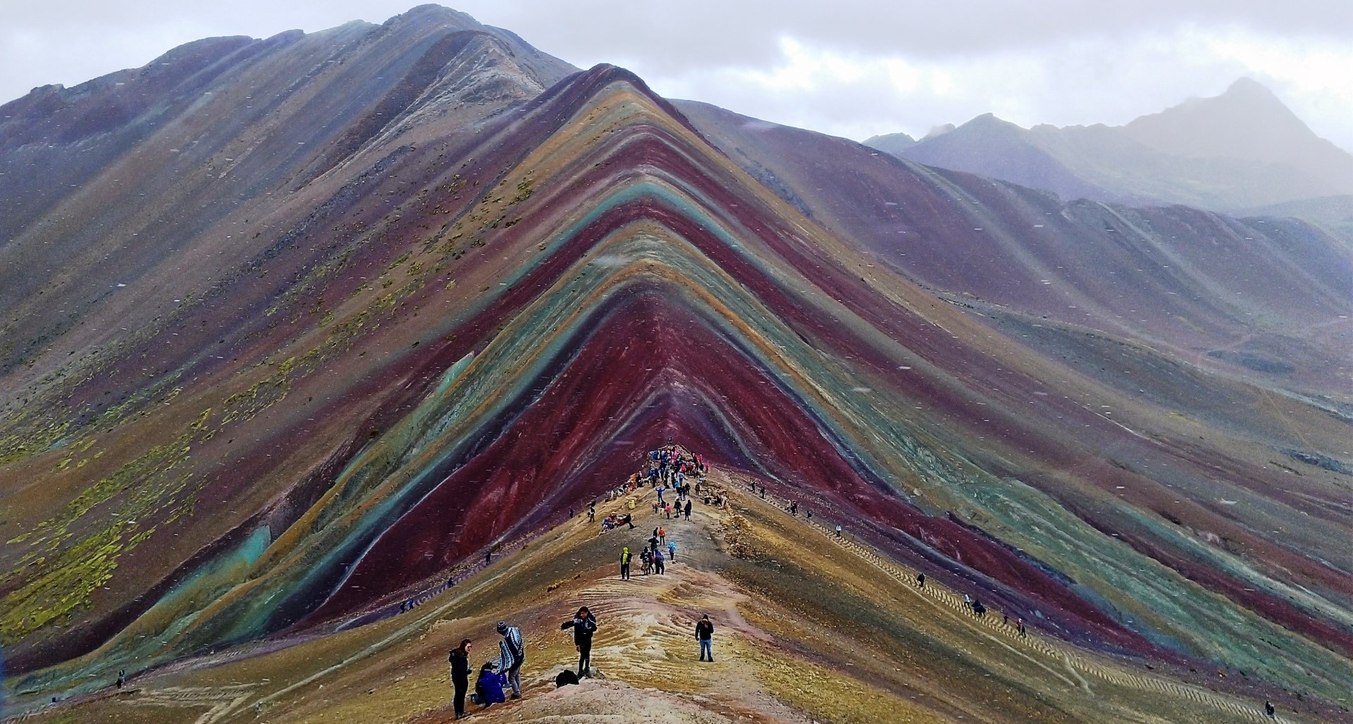 Rainbow Mountain 1 day hike, new, shortest easiest route