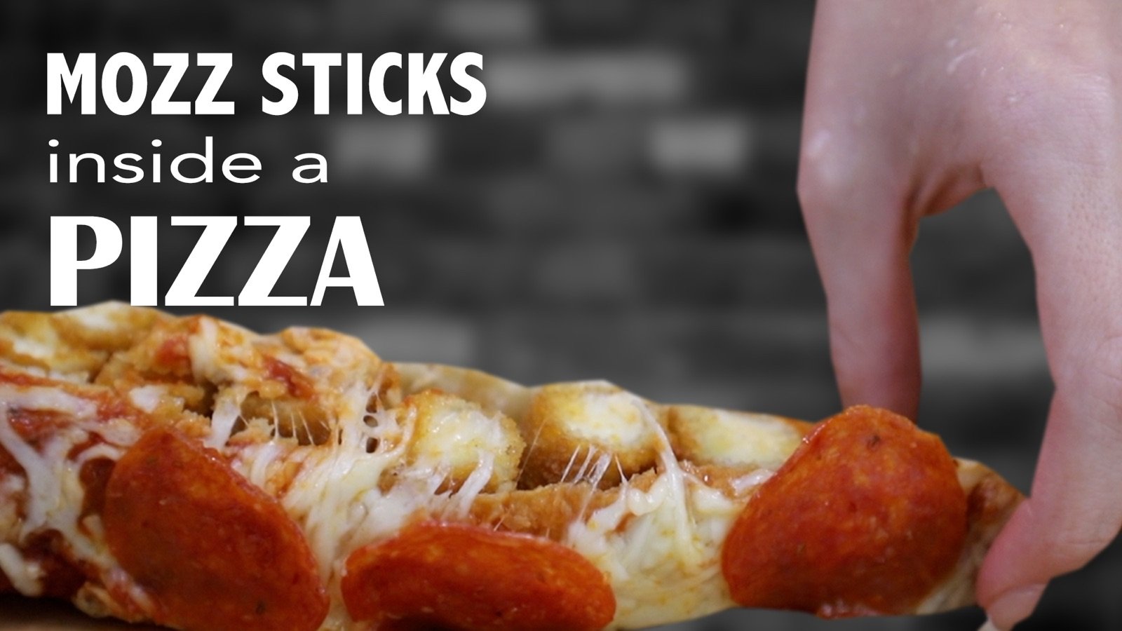 MOZZARELLA STICK CRUST PIZZA