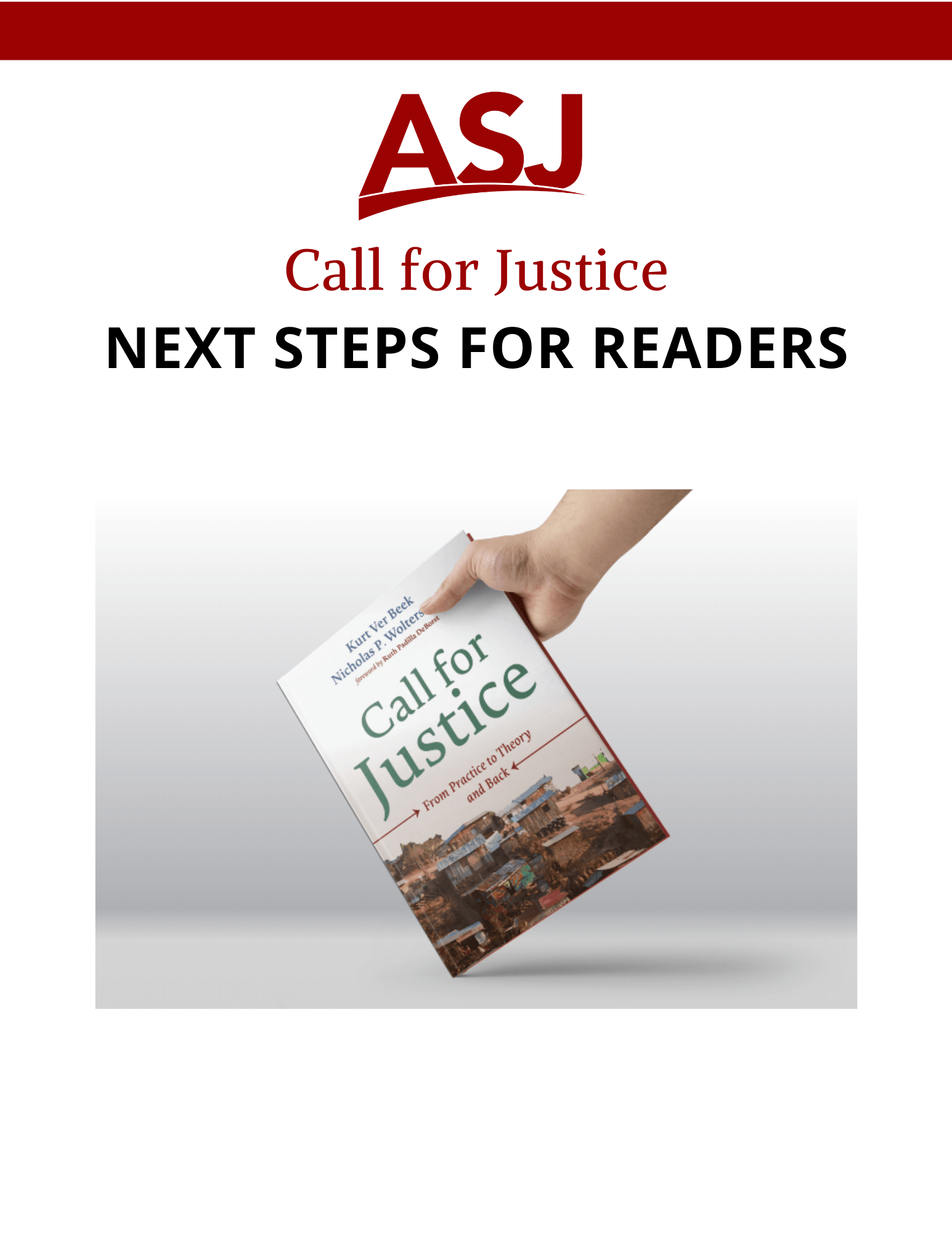 Call for Justice | Association for a More Just Society