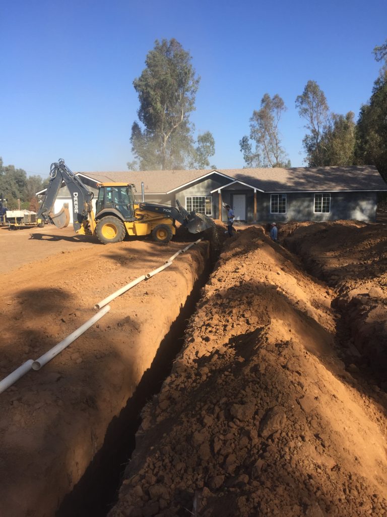 Leach Line Trenching Services in Fresno & Madera | Big Bore Drilling