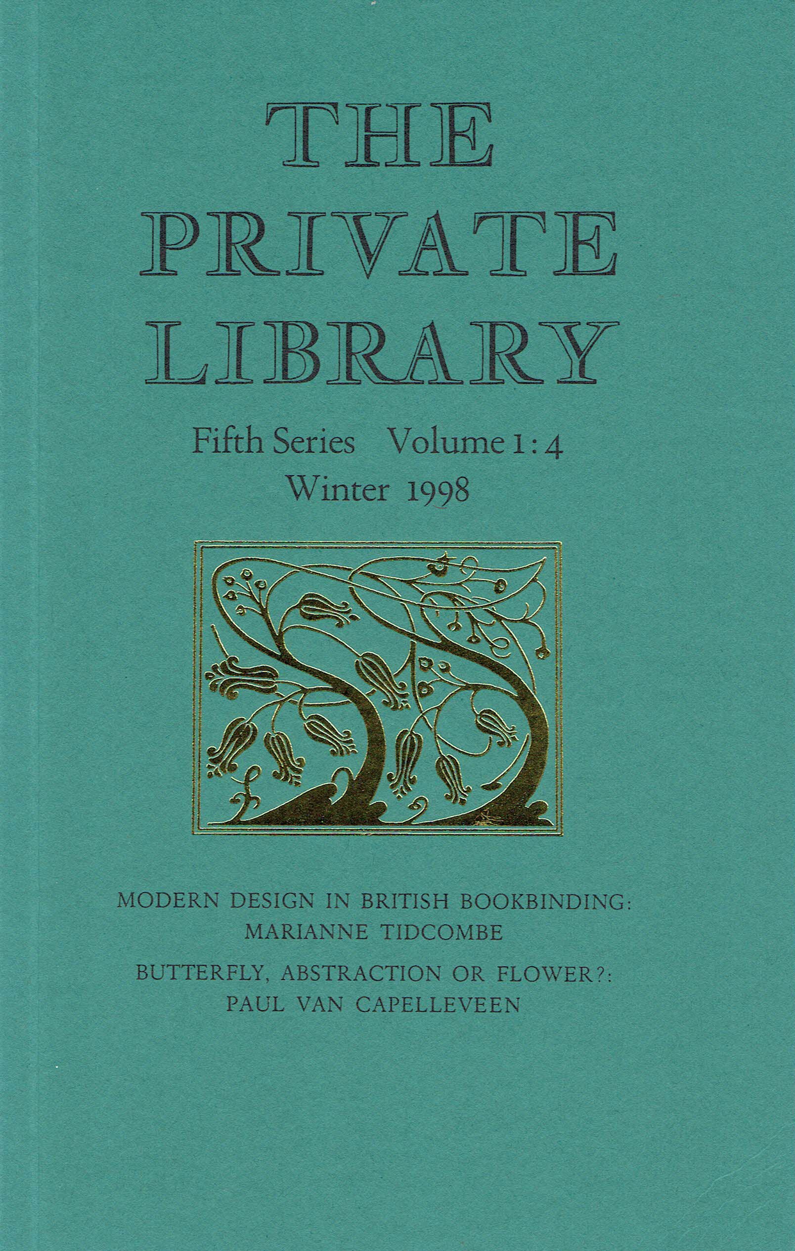 The Private Library Journal from the Private Libraries Association