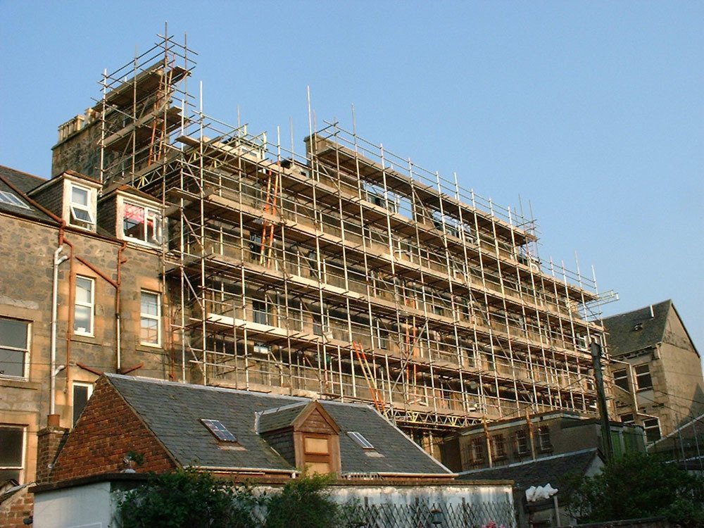 Scaffold towers | temporary roofing Argyll | Strathclyde Scaffolding