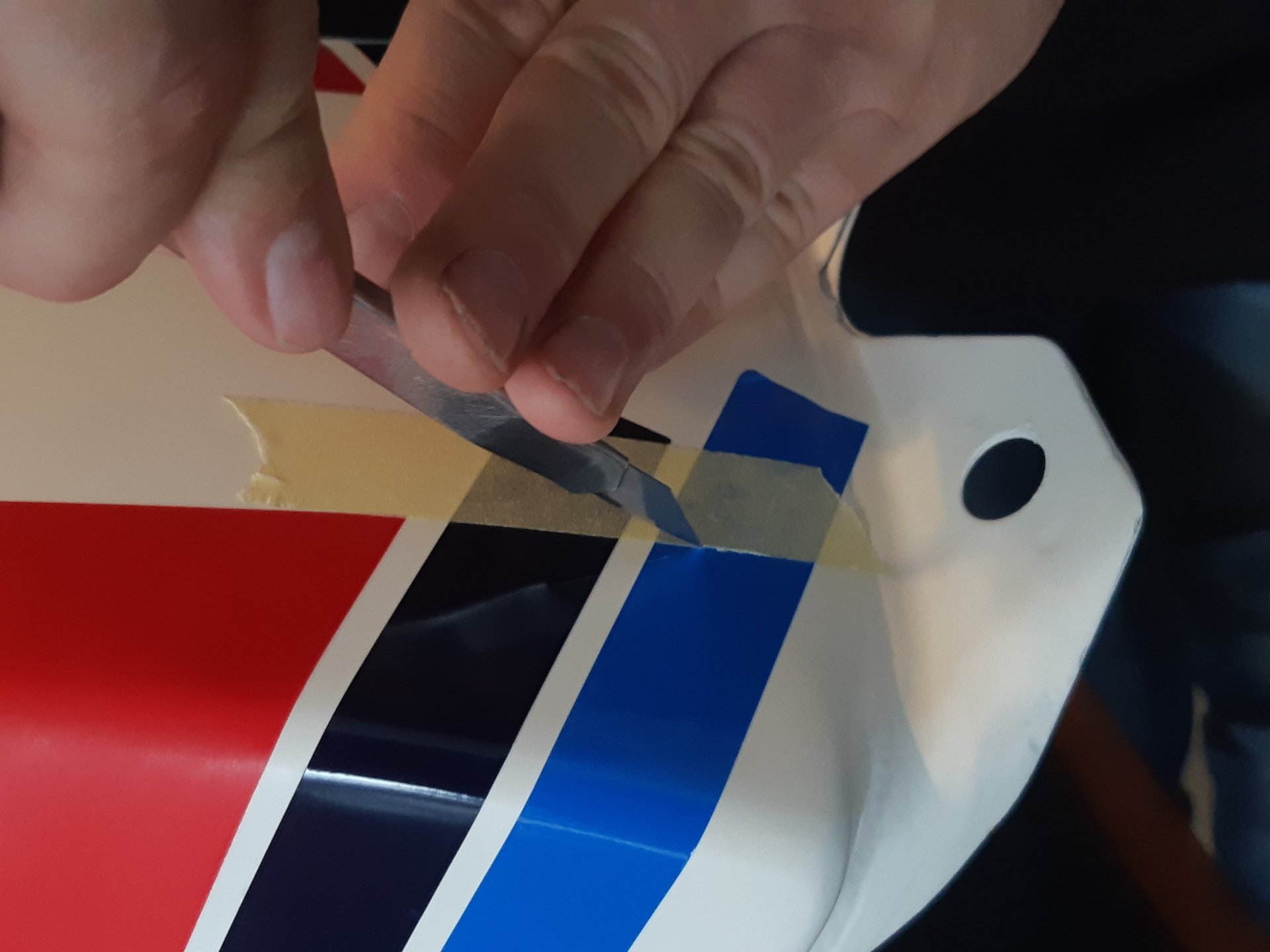 Paintwork and decal restoration