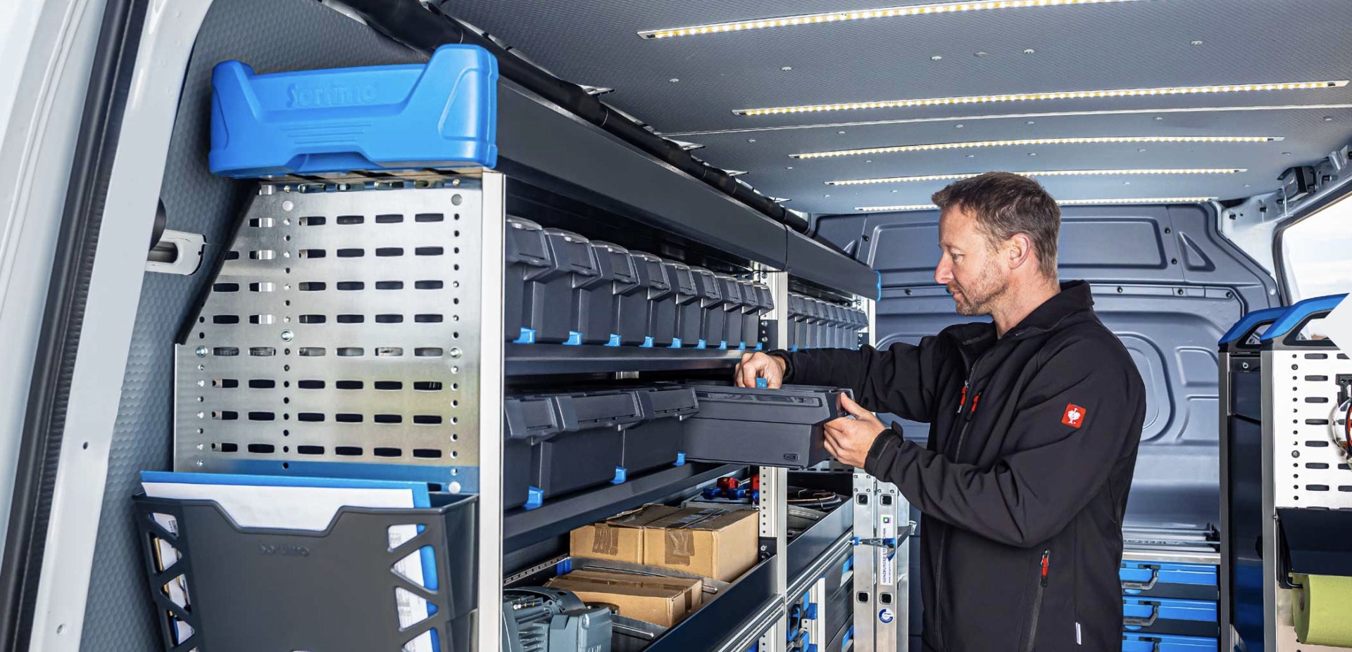 Sortimo Globelyst 4 Bedrijfswageninrichting | CargoFLEX