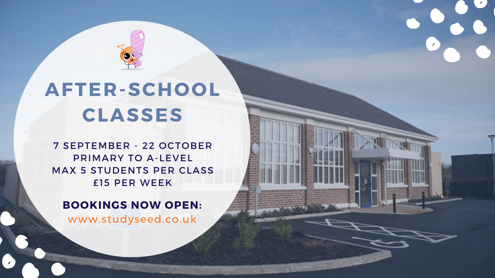 Autumn Term 2020 | Bookings Open for After-school Classes