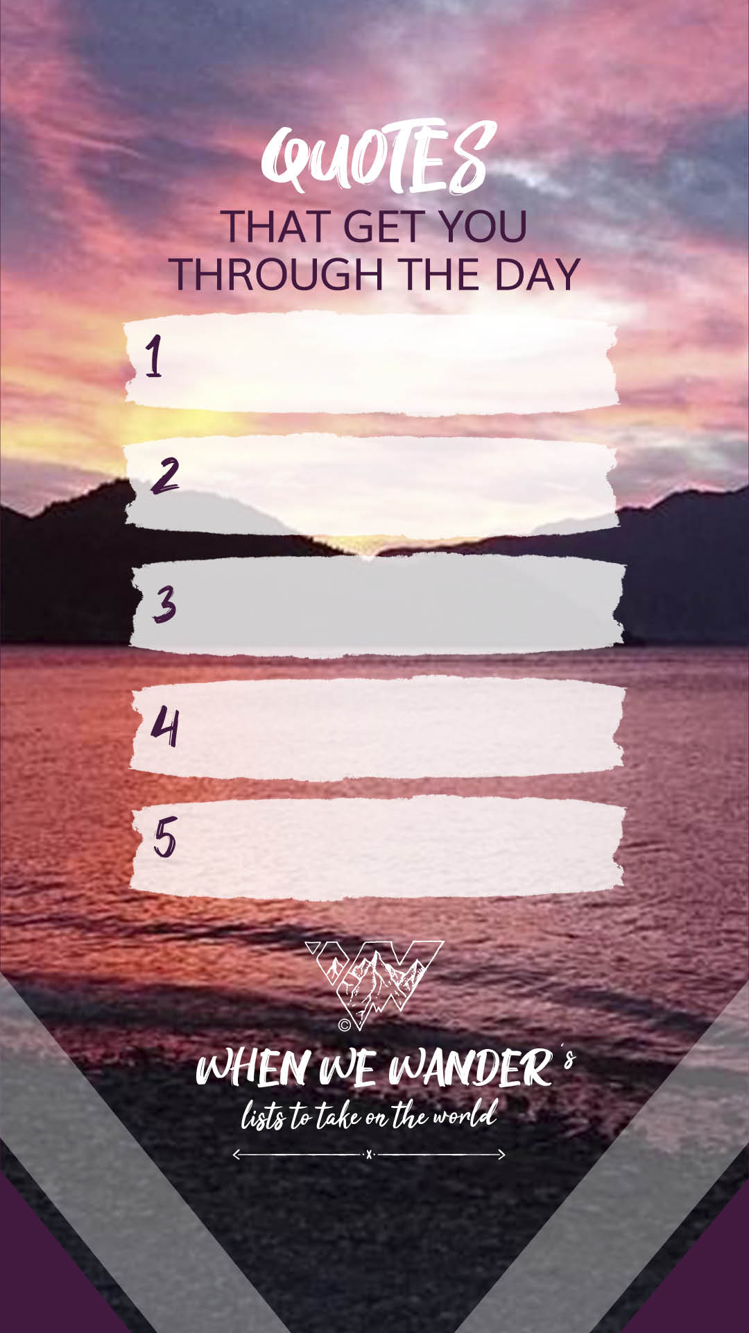 When We Wander