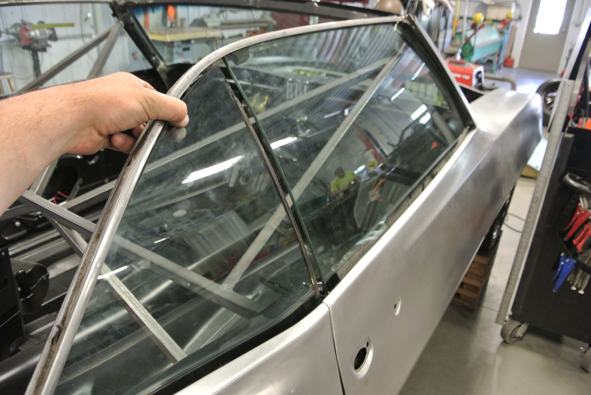 Gumer Alvero's custo built car, a 1969 Camaro. Built in Illinois