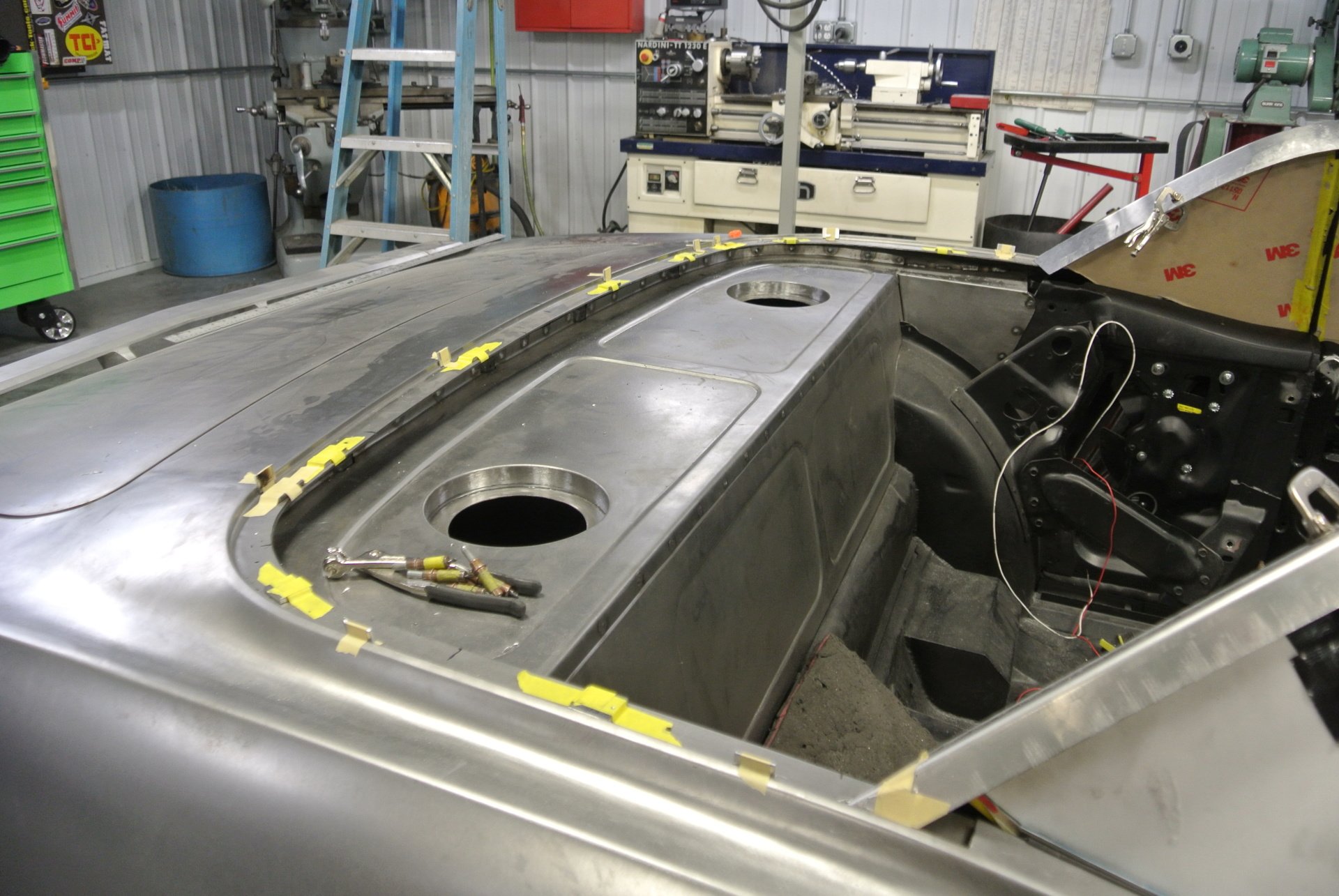 Gumer Alvero's custo built car, a 1969 Camaro. Built in Illinois