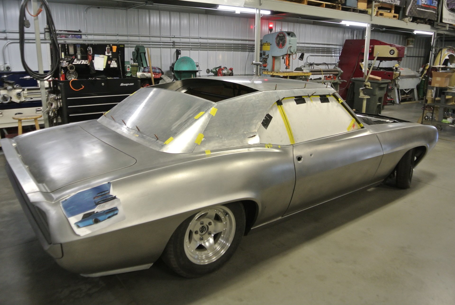 Gumer Alvero's custo built car, a 1969 Camaro. Built in Illinois