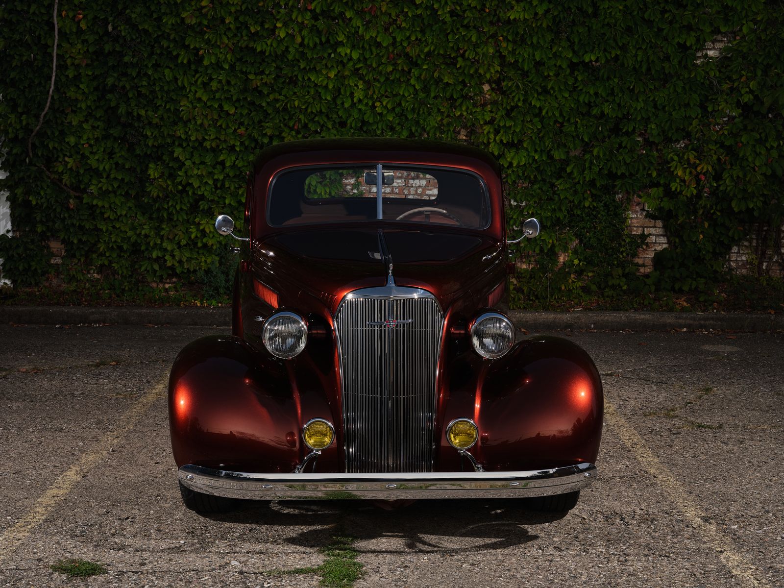 Custom built 1937 Chevy coupe. Custom fabrication and machining