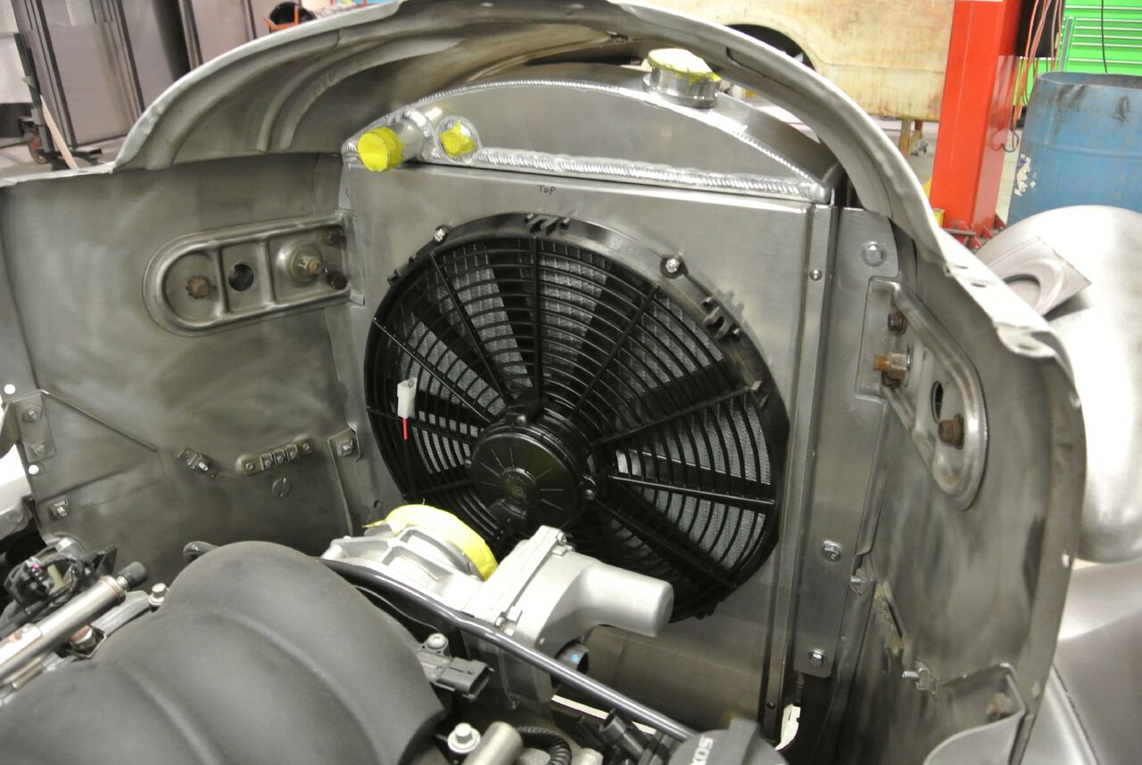 Custom built 1937 Chevy coupe. Custom fabrication and machining