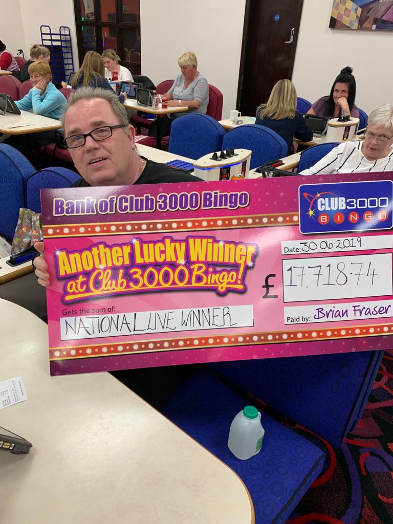 Jackpot Winners: Club 3000 Bingo
