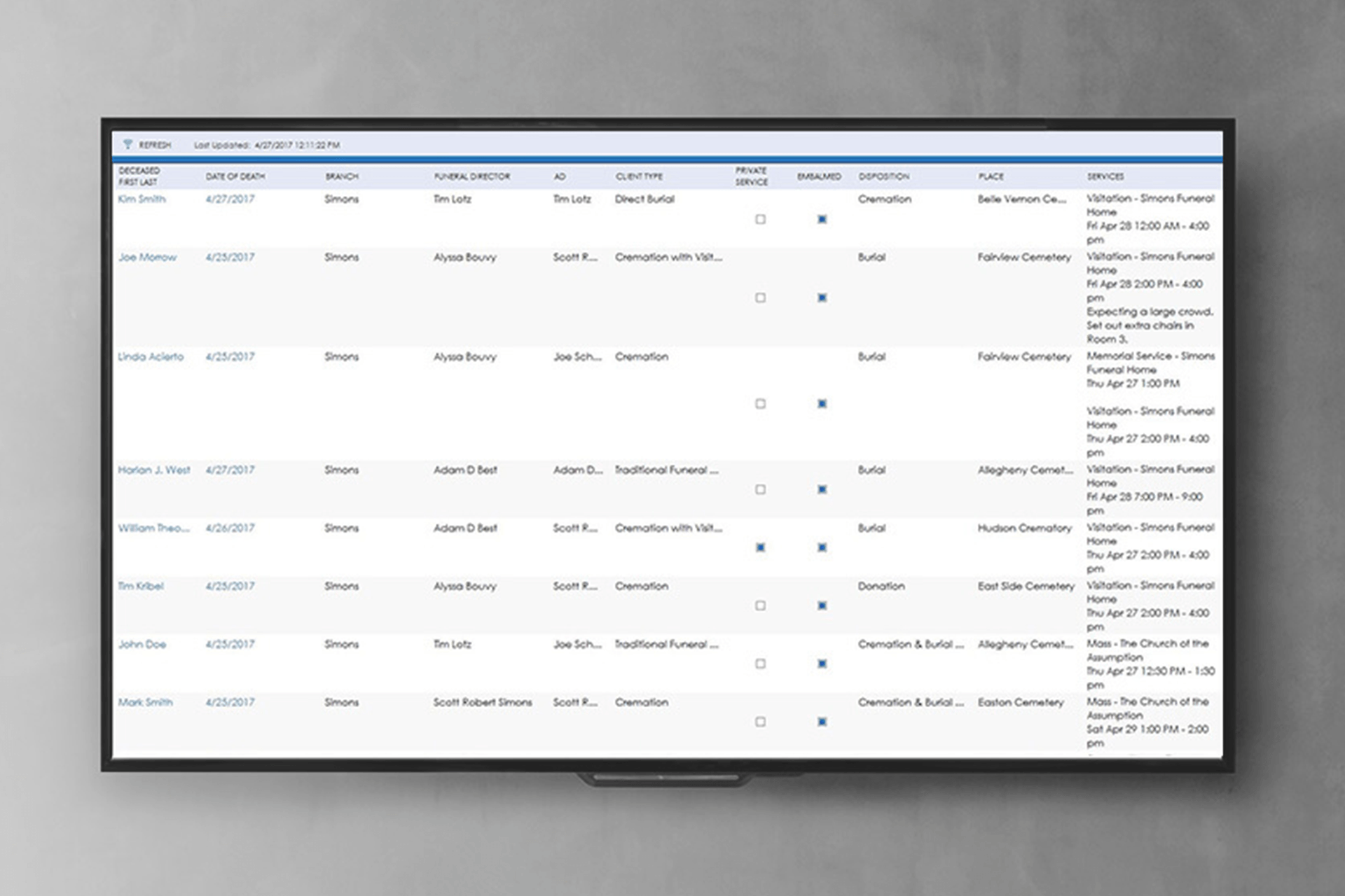 Procession Funeral Home Management Software | SRS Computing