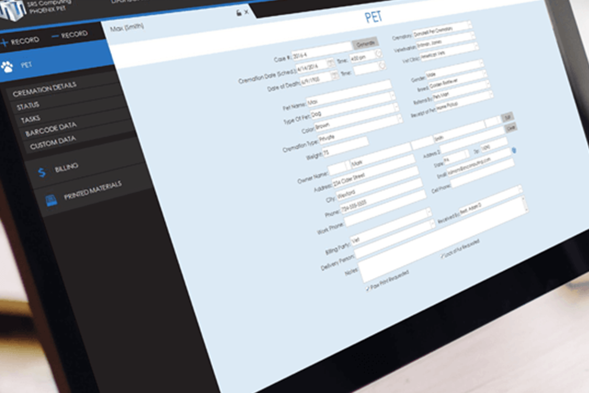 Phoenix Crematory Management Software | SRS Computing