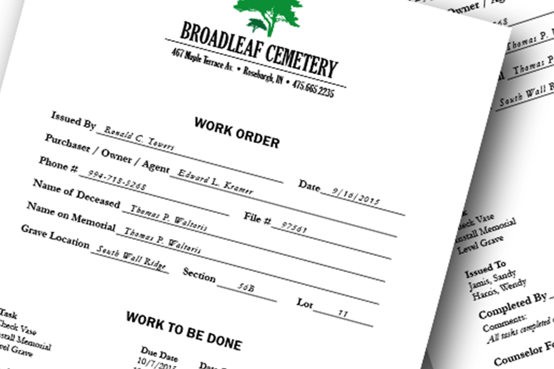 InStone Cemetery Management Software | SRS Computing