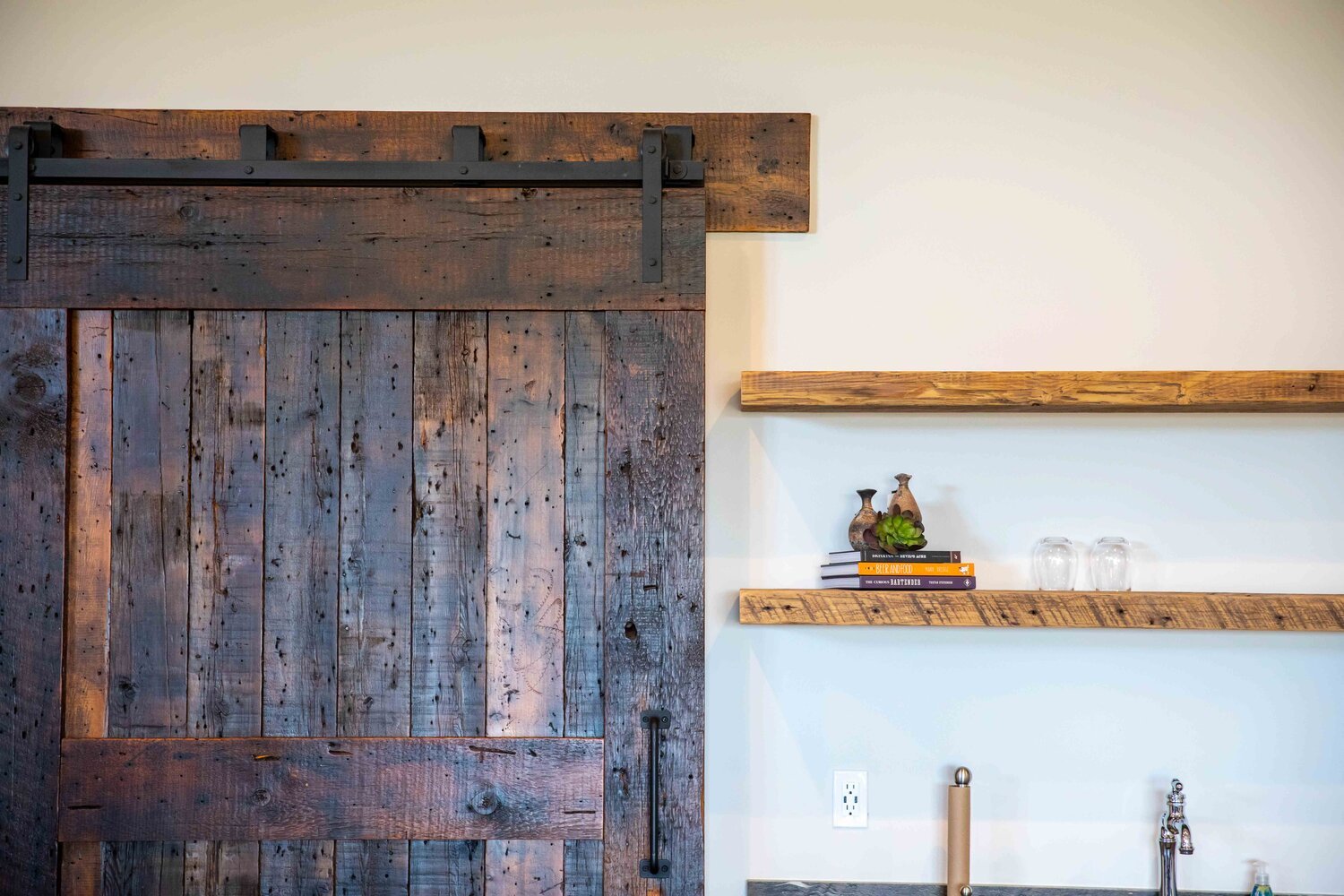 reclaimed wood fixtures