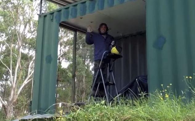 Installing a Large Window into a Cargo Container