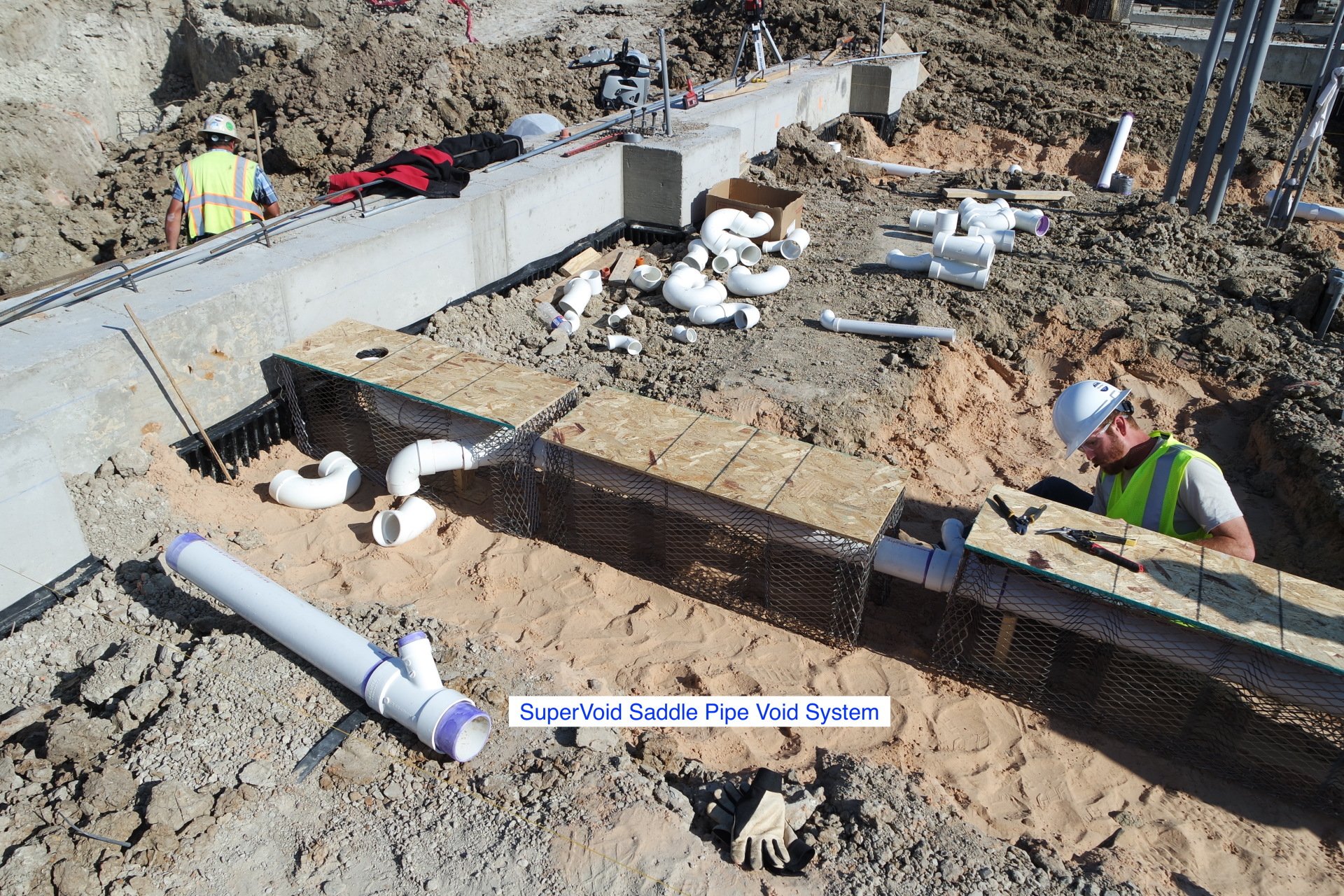 SuperVoid Systems Void Forms Carton Form Pipe Void Waterproof Concrete ...