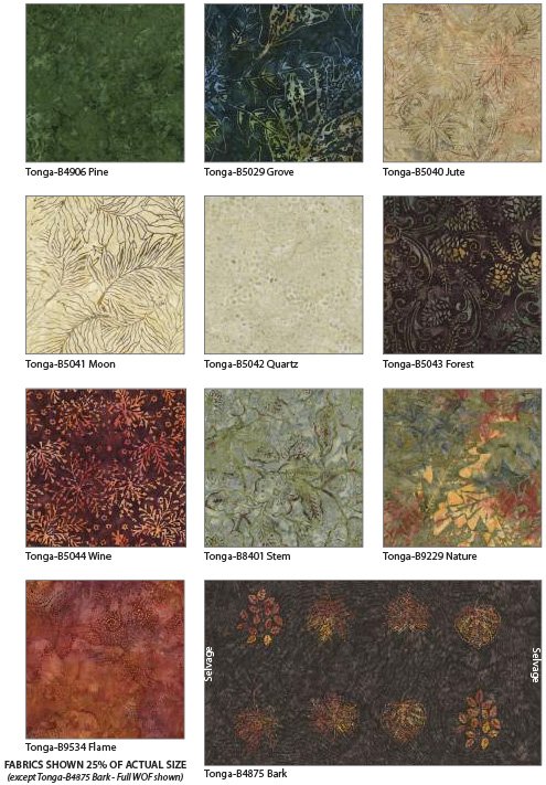 Tonga Forest Floor Quilt Collection | Wing and a Prayer Design