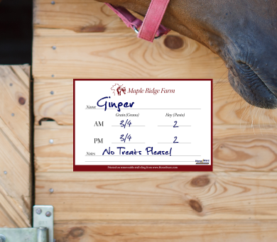 NEW Disposable Stall Cards