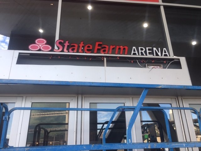 State Farm Arena Signage Altair Sign & Light | Commercial Signs Atlanta