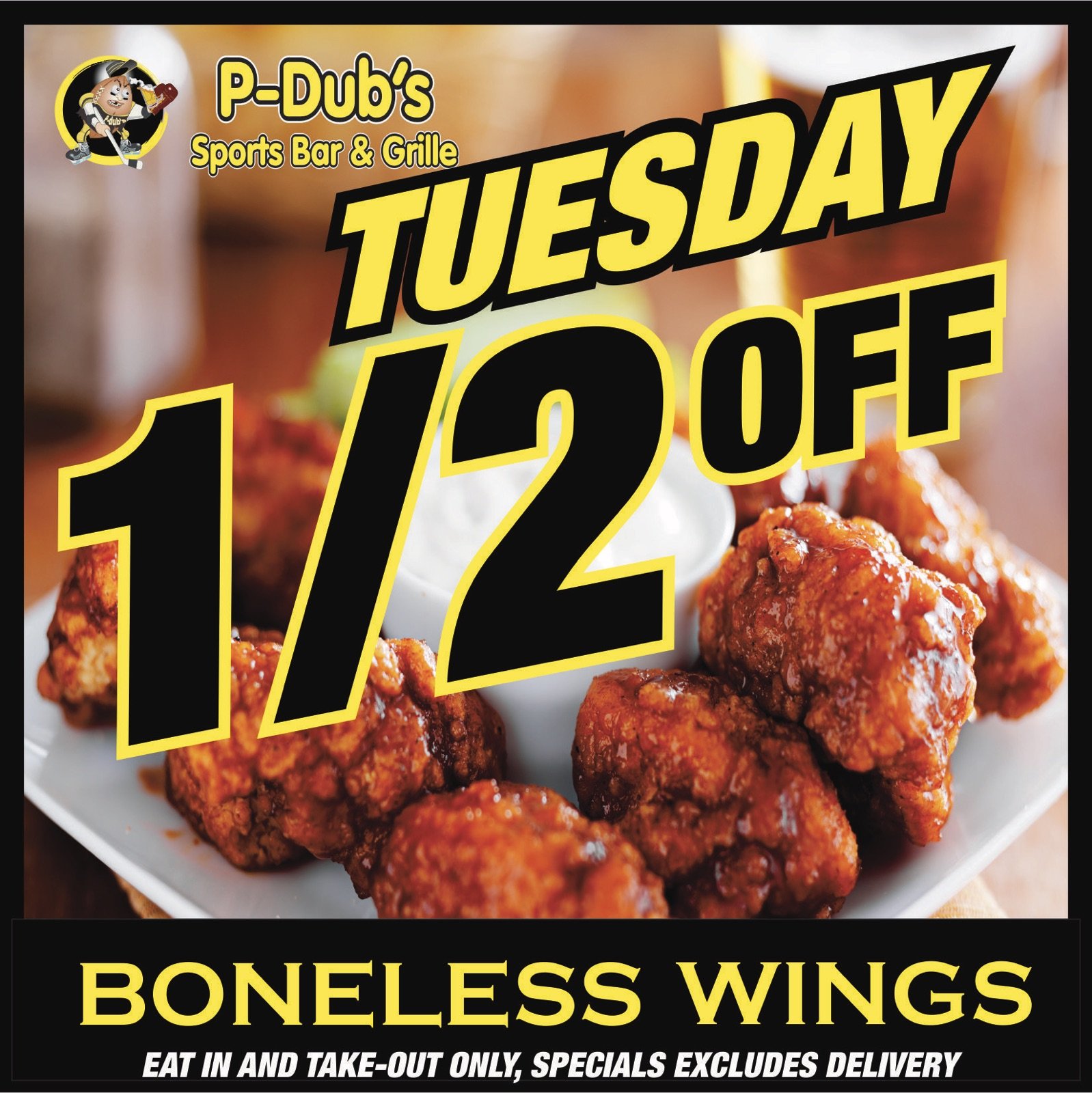 P-Dub's Sports Bar Specials - Check out our daily specials