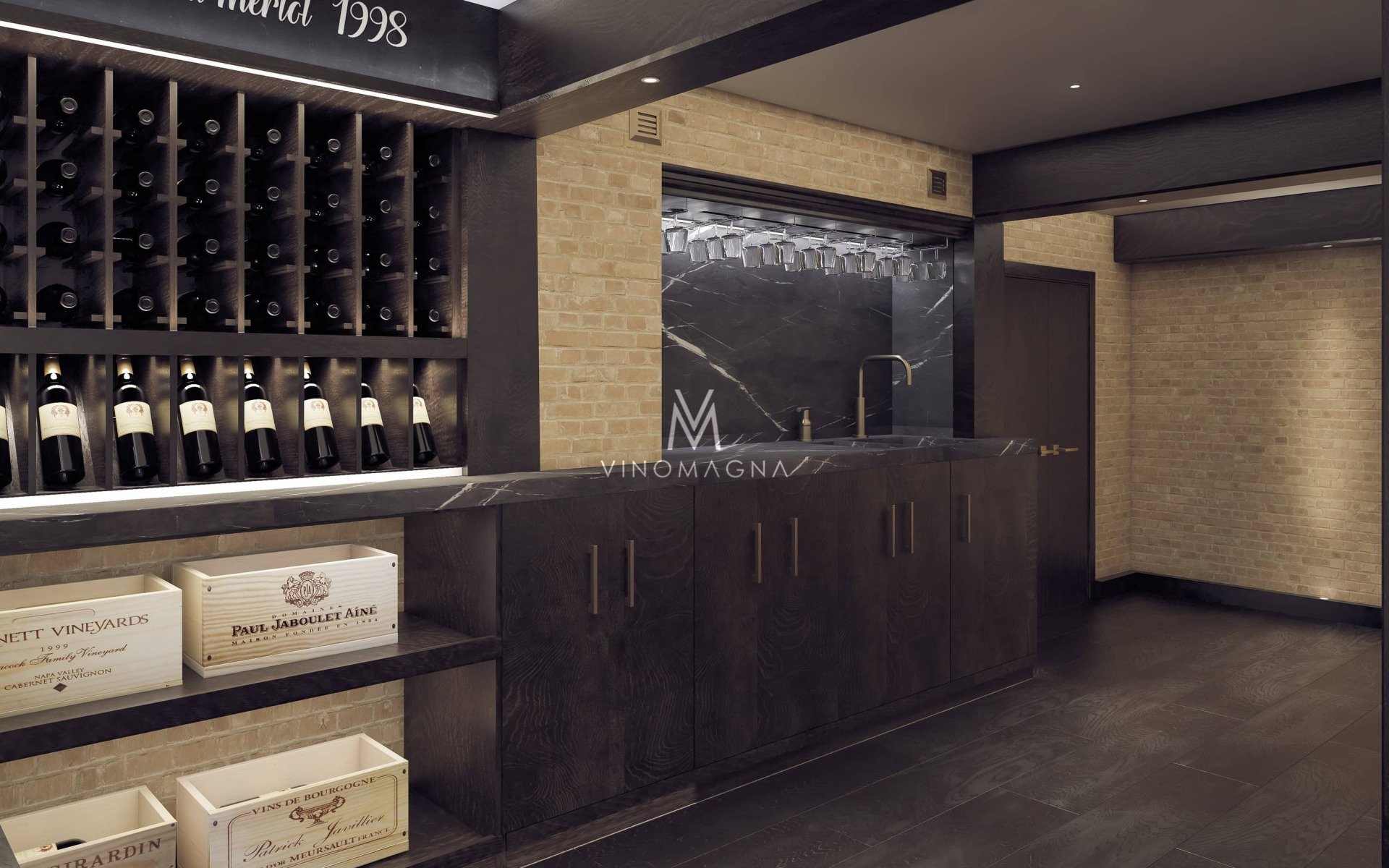 Custom Wine Cellar Display