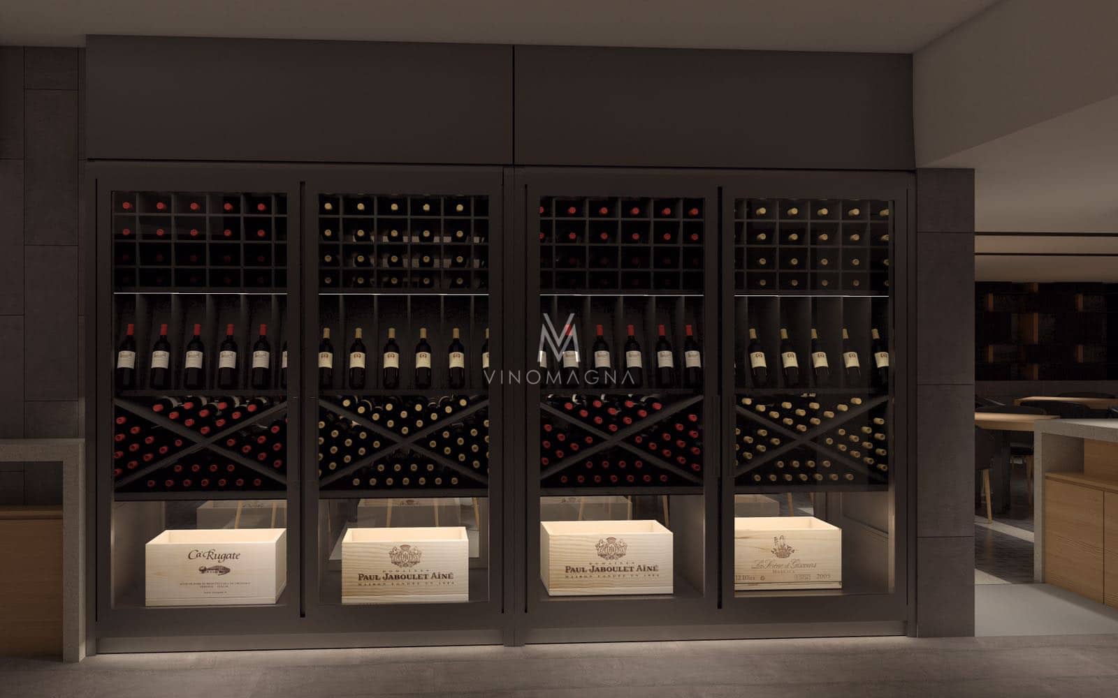 Custom Restaurant Wine Display