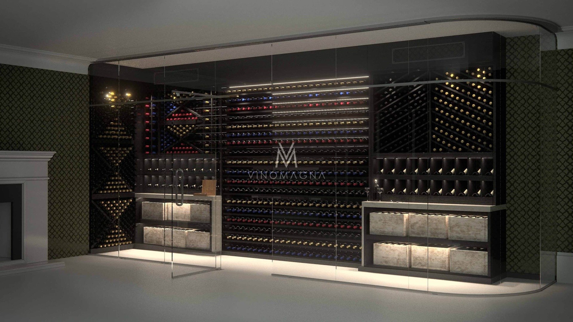 Custom Wine Wall
