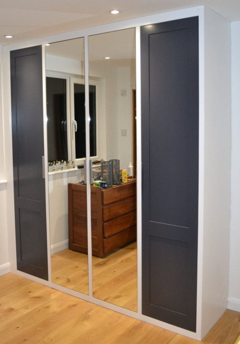 Painted Two Tone Wardrobes | Oak Tree Cabinet Makers