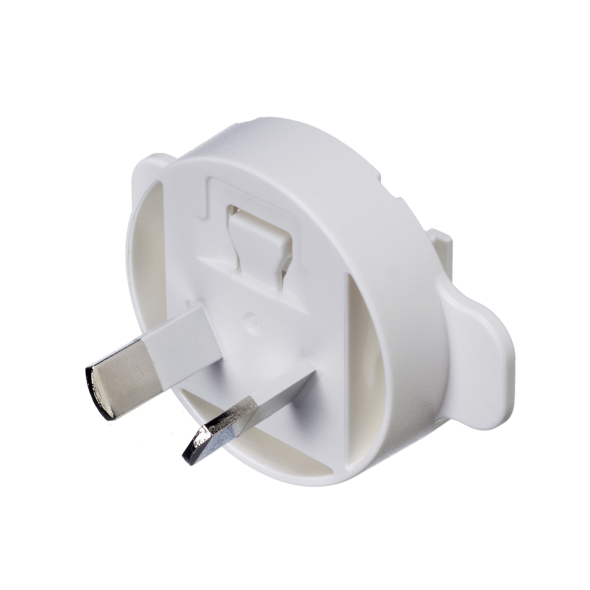 Interchangeable AC country plugs for power supplies