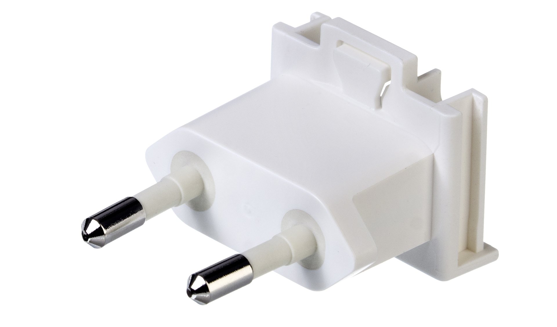 Interchangeable AC country plugs for power supplies