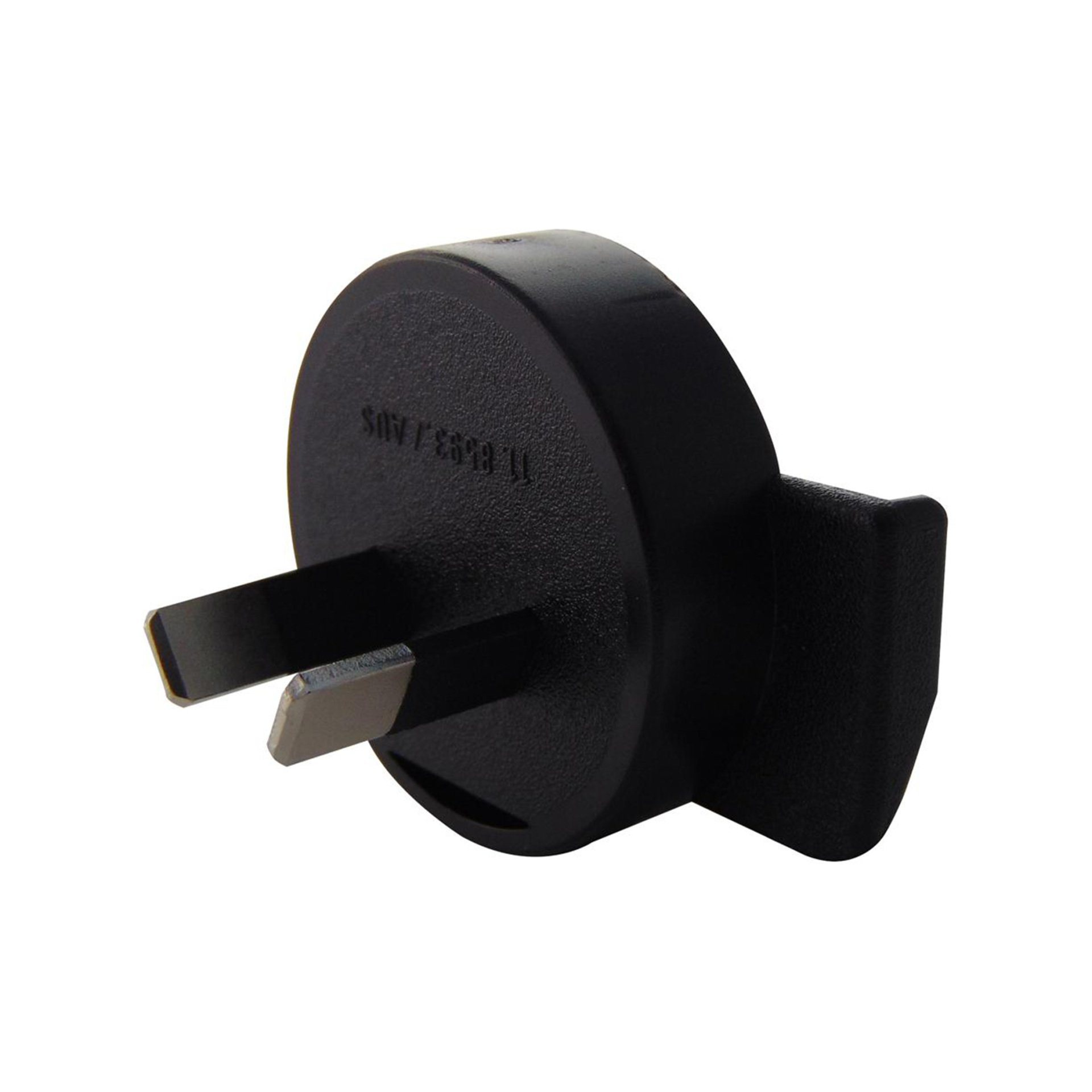 Interchangeable AC country plugs for power supplies