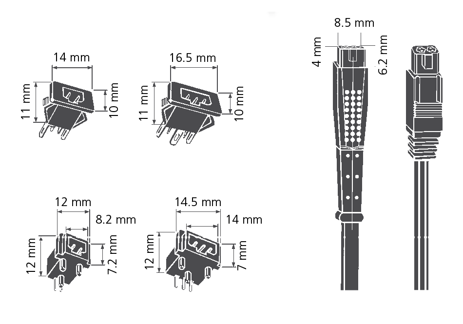 Snap-In DC Connectors | Haredata Electronics