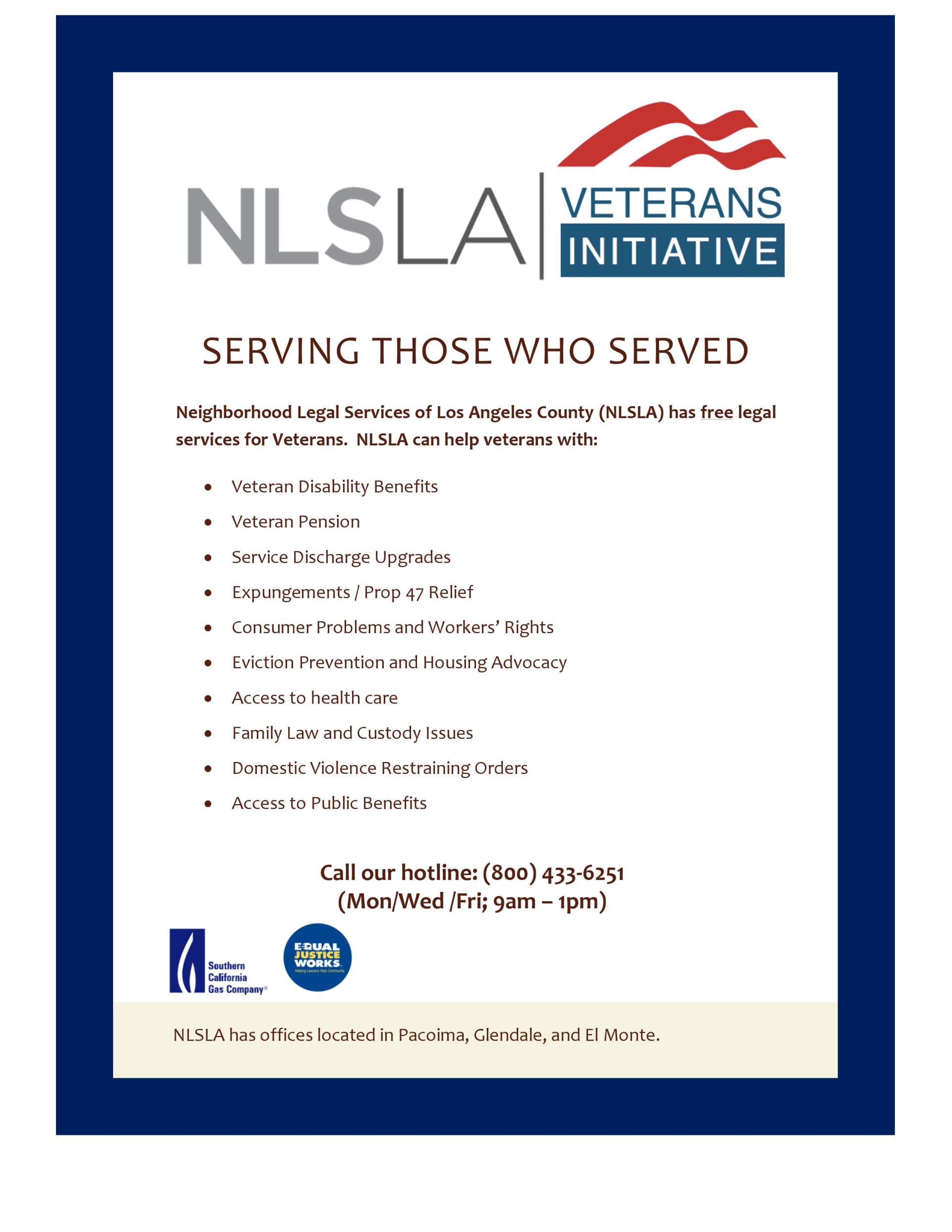 Neighborhood Legal Services of Los Angeles (NLSLA) has FREE legal ...